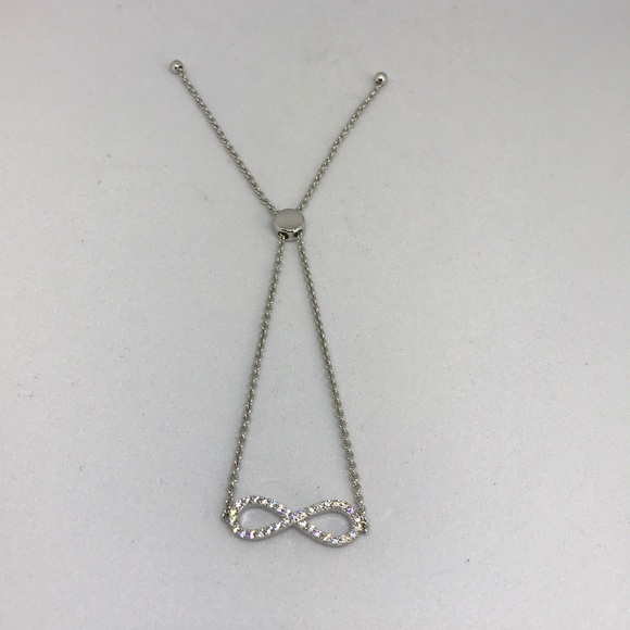 Jewelry | Silver Rhinestone Adjustable Infinity Friendship Bracelet ...